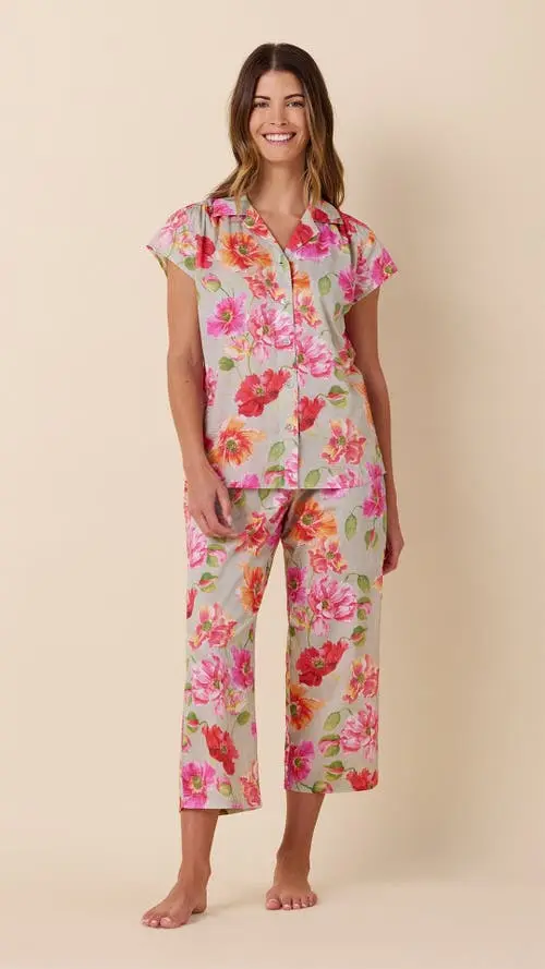 THE CAT'S PAJAMAS Voile Capri Set - Clementina