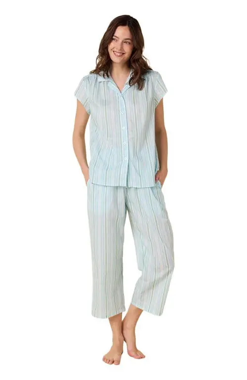 THE CAT'S PAJAMAS Voile Capri Set - Nantucket Stripe