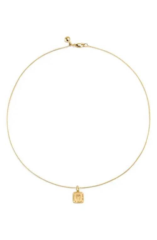 Monica Vinader Love Token Pendant Necklace - 18k Gold Vermeil