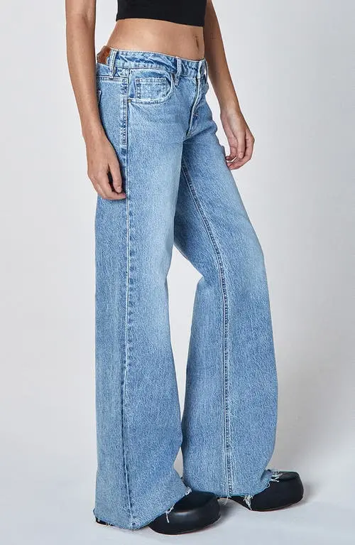 UNPUBLISHED Jody Wide-leg Jeans With Raw Hem