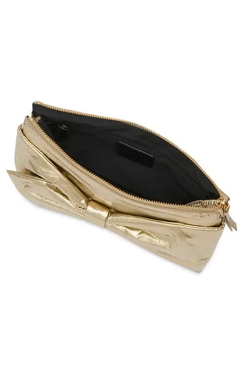 Rebecca Minkoff Bow Metallic Clutch