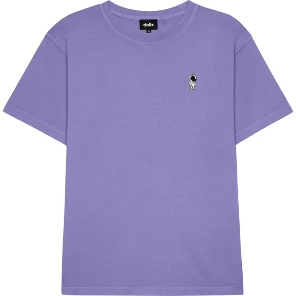 DALIX Astronaut Midweight Garment Dye Tee - Purple Haze