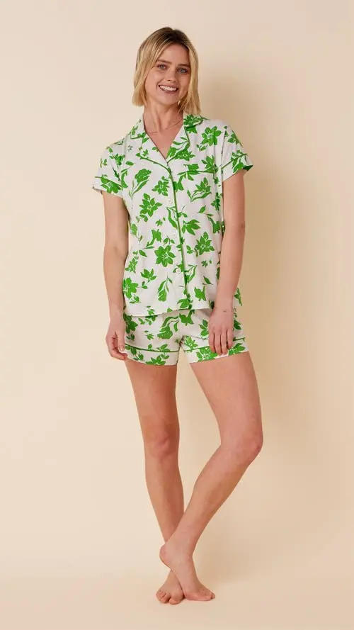 THE CAT'S PAJAMAS Pima Knit Short Set - Isa