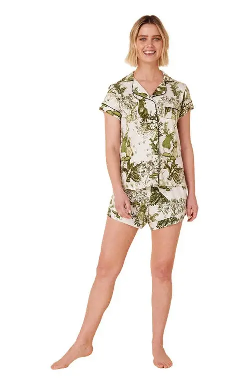 THE CAT'S PAJAMAS Pima Knit Short Set - Woodside