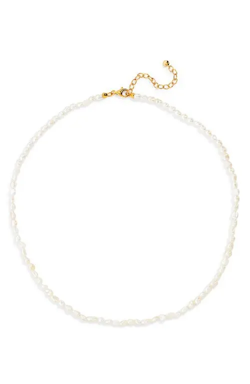 Monica Vinader Capri Keshi Pearl Necklace - 18k Gold Vermeil / Pearl