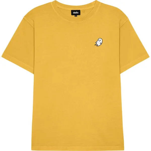 DALIX Ghost Midweight Garment Dye Tee - Old Gold