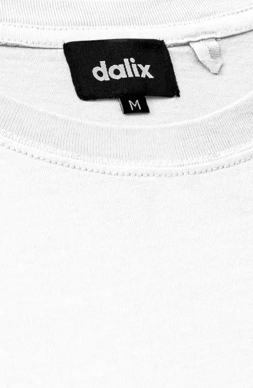 DALIX Ghost Midweight Garment Dye Tee - White