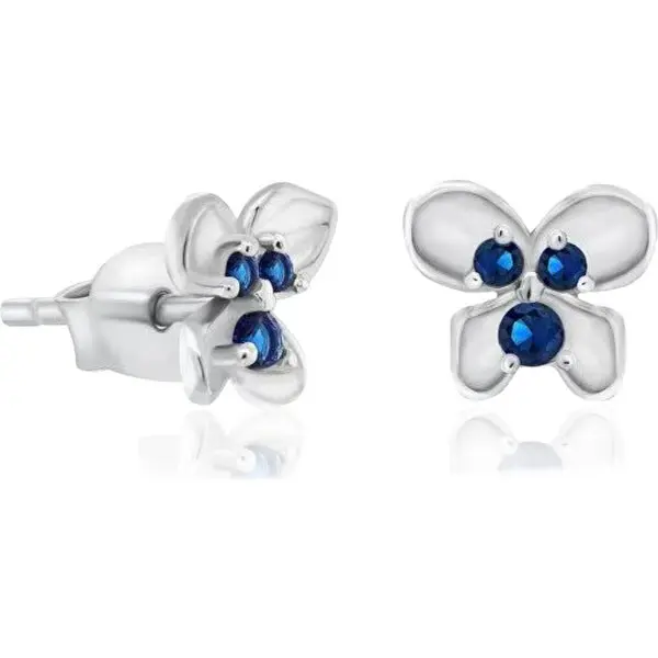 DONATELLO GIAN Sterling Silver Flower Stud Earrings