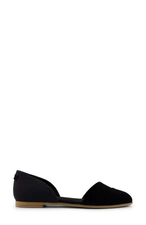 Toms Pointed Toe D'orsay Flat - Black