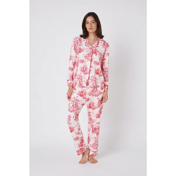 THE CAT'S PAJAMAS Striped Pima Knit Pajama Set - Idle Hours