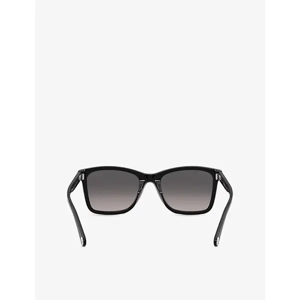 Chanel Polarised Rectangle-frame Acetate Sunglasses