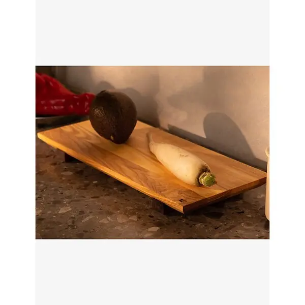 WOODSEA Brand-embossed Wooden Sushi Board 17cm X 38cm