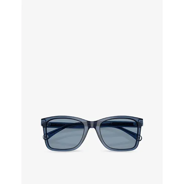 Chanel Ch5551u Rectangle Sunglasses - Blue