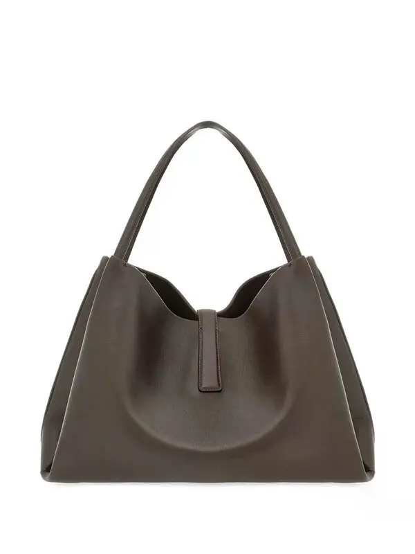 FERRAGAMO Large Leather Tote Bag - Brown