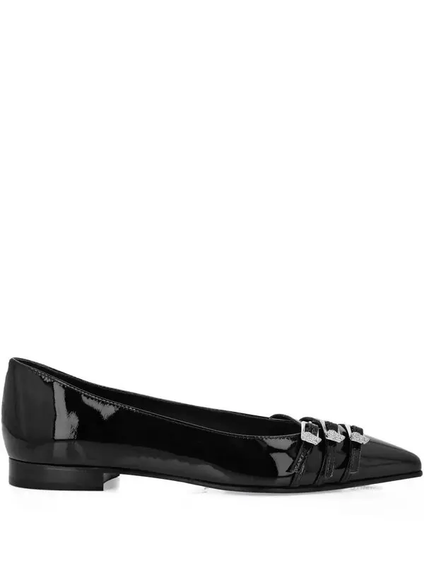 Philipp Plein Multi-strap Ballet Flats - Black