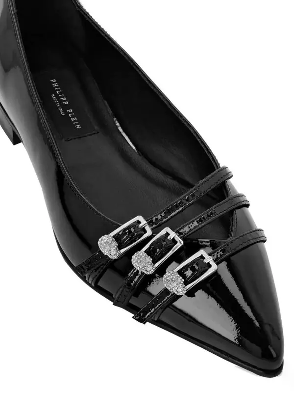 Philipp Plein Multi-strap Ballet Flats - Black