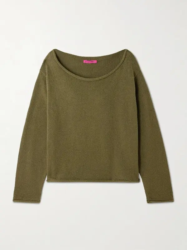 THE ELDER STATESMAN Nora Lite Cotton Sweater