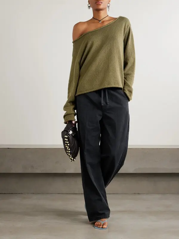 THE ELDER STATESMAN Nora Lite Cotton Sweater