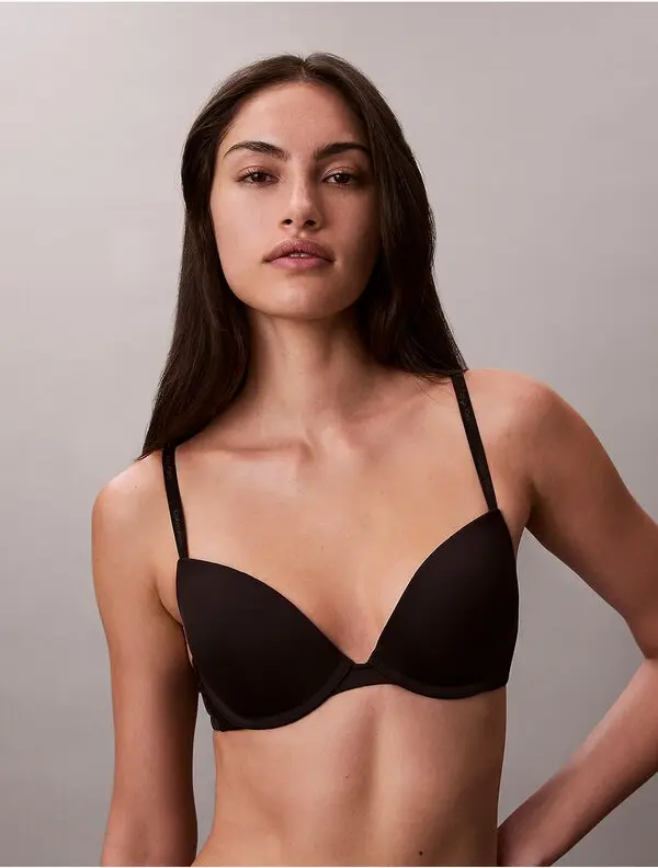 Calvin Klein Attraction Push-up Plunge Bra - Black