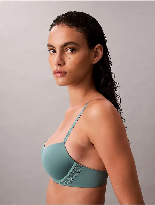 Calvin Klein Attraction Push-up Plunge Bra - Slate Turquoise