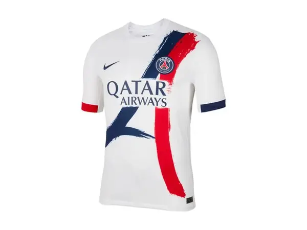 Nike X Paris Saint Germain 2024/25 Stadium Away Jersey - White/midnight Navy Blue/university Red