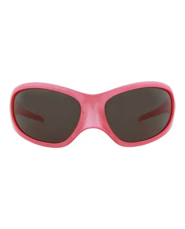 Balenciaga Shieldframe Bio Injection Sunglasses - Pink/grey (bb0252s