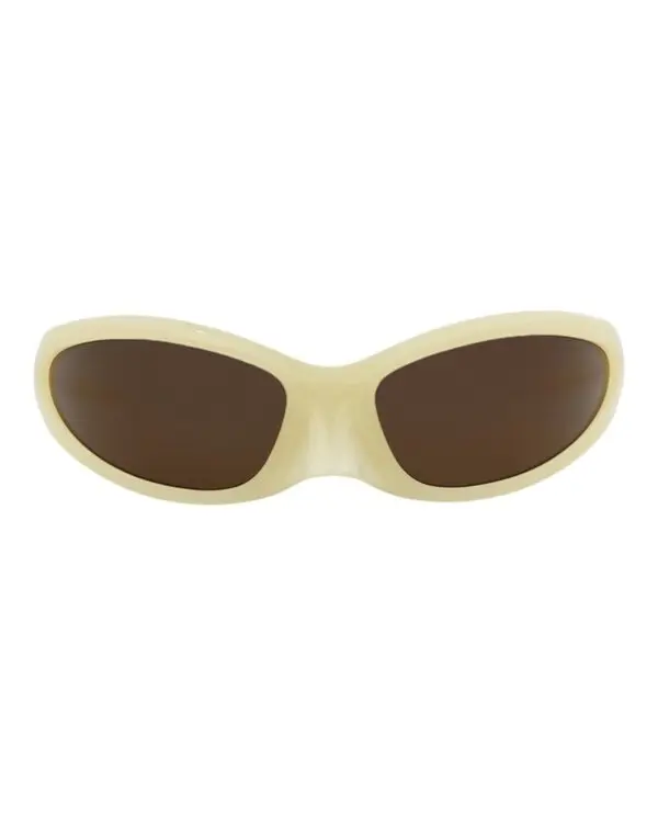 Balenciaga Shieldframe Bio Injection Sunglasses - Yellow/brown (bb0251s