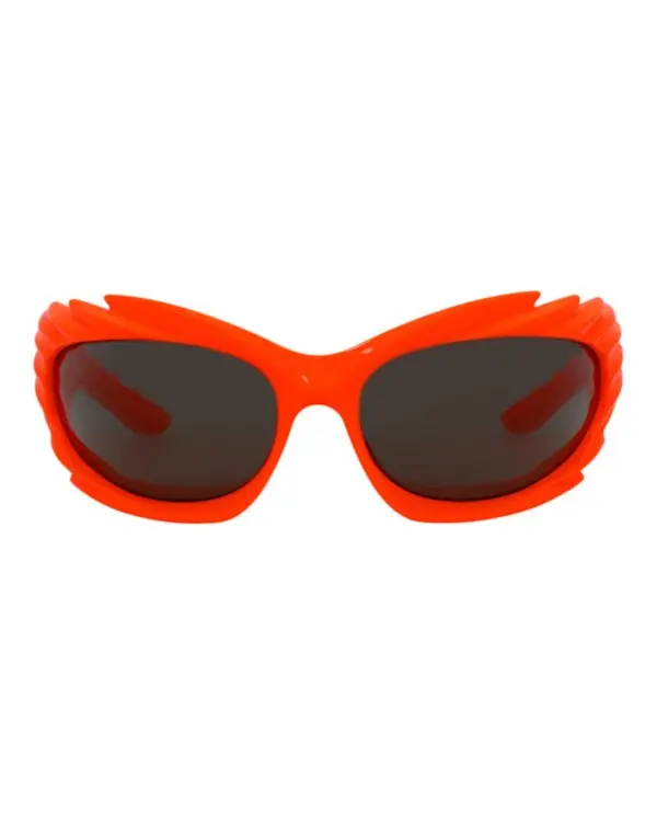 Balenciaga Shieldframe Bio Injection Sunglasses - Orange/grey (bb0255s