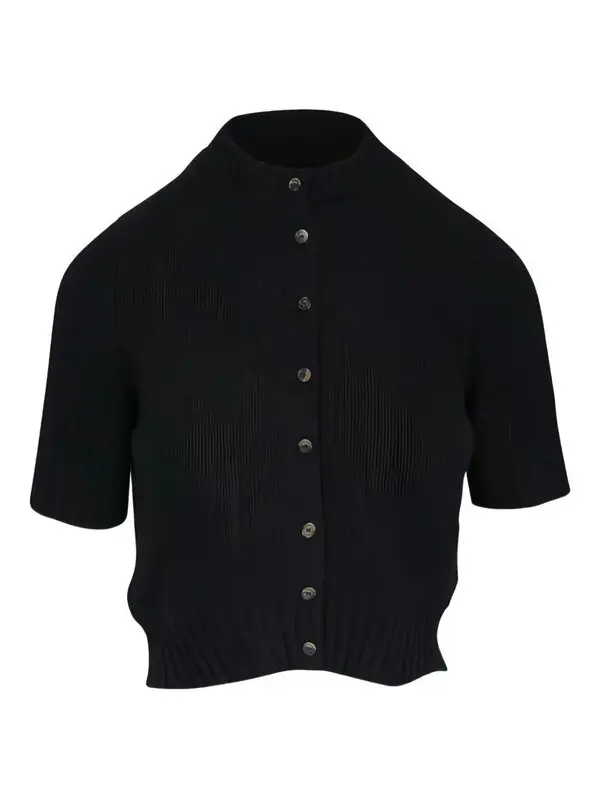Khaite Short-sleeve Button-up Cardigan - Black