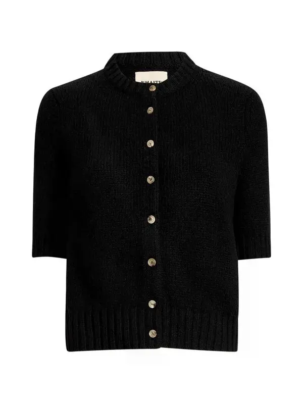 Khaite Short-sleeve Button-up Cardigan - Black