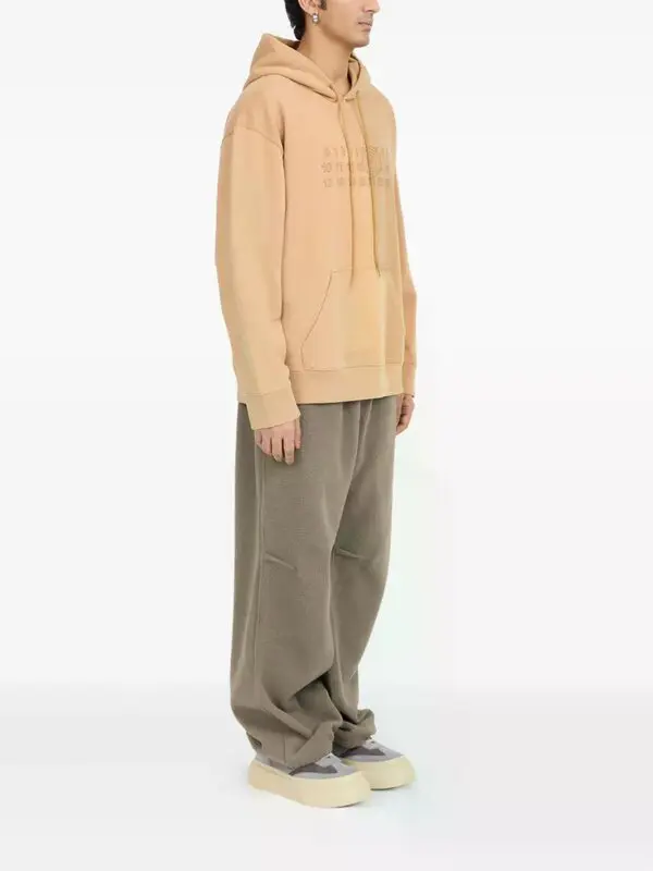 MAISON MARGIELA Embroidered Graphic Hoodie - Neutrals