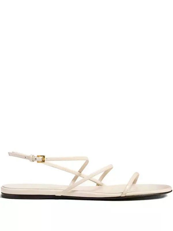 Khaite Loop Flat Sandals - Neutrals