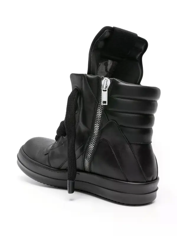 Rick Owens Geobasket High-top Leather Sneakers