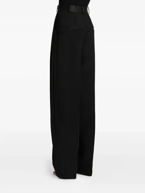 Khaite Cullen Pleated Wide-leg Trousers