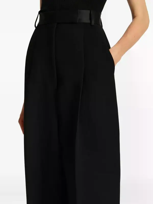 Khaite Cullen Pleated Wide-leg Trousers