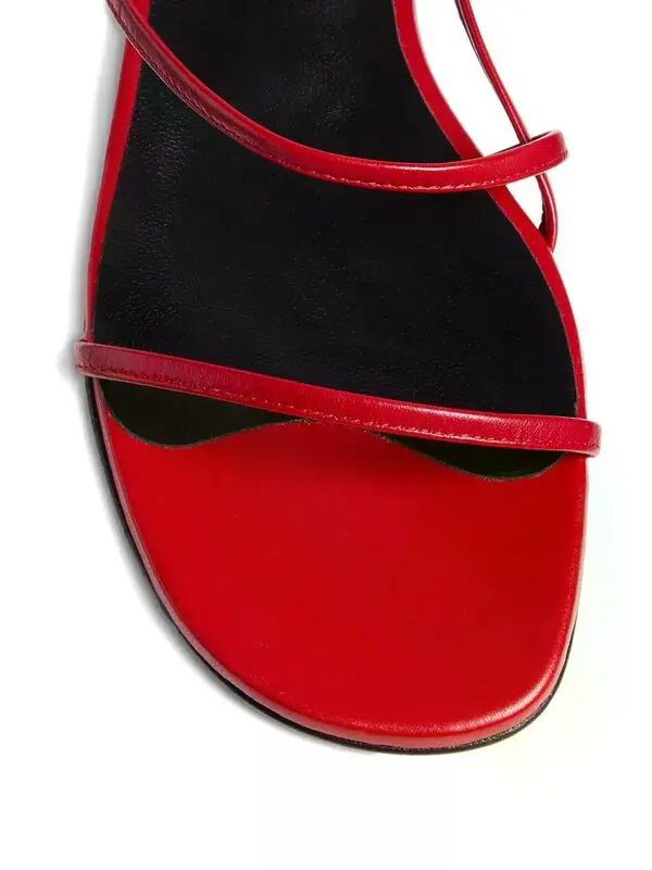 Khaite Loop Flat Sandals - Red