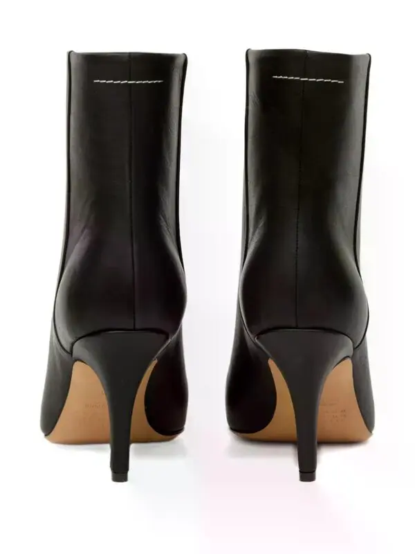 MAISON MARGIELA Trunk Leather High Heel Boots - Black