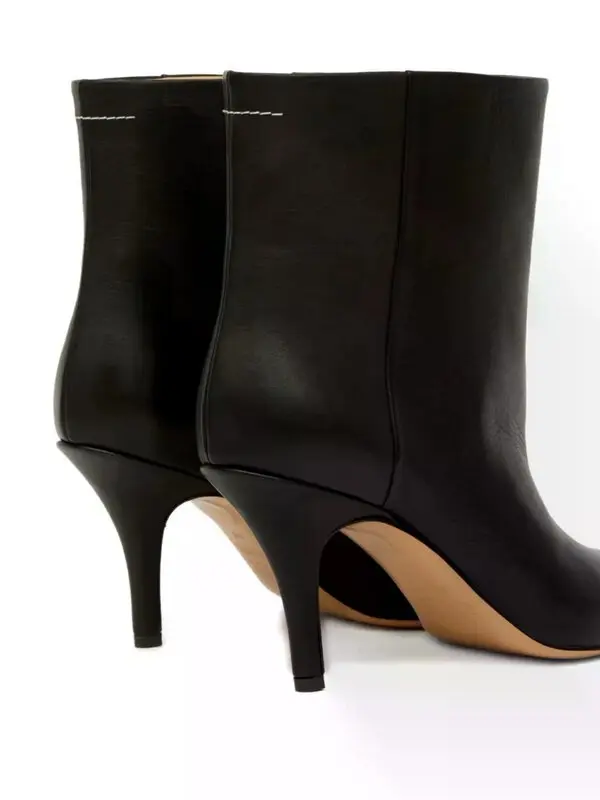 MAISON MARGIELA Trunk Leather High Heel Boots - Black