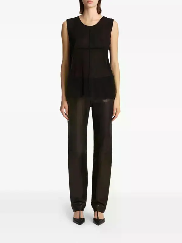 Khaite Allo Sleeveless Top - Black