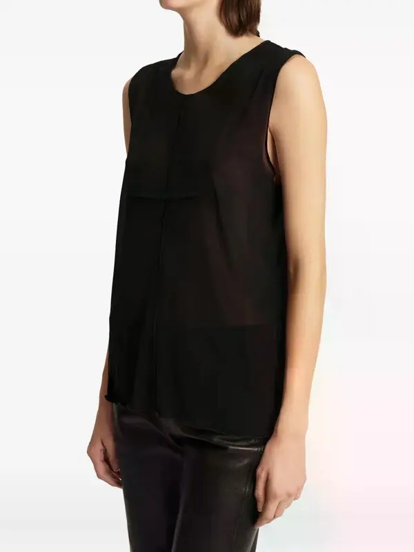 Khaite Allo Sleeveless Top - Black