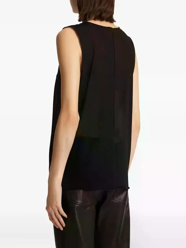 Khaite Allo Sleeveless Top - Black