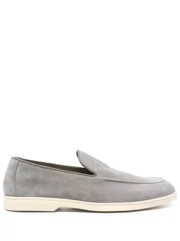 DOUCAL'S Almond-toe Loafers - Grey