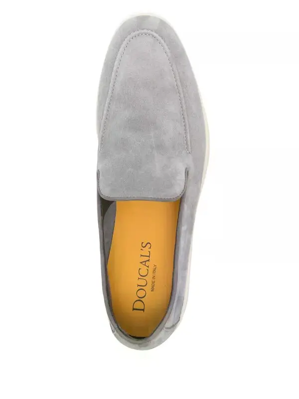 DOUCAL'S Almond-toe Loafers - Grey