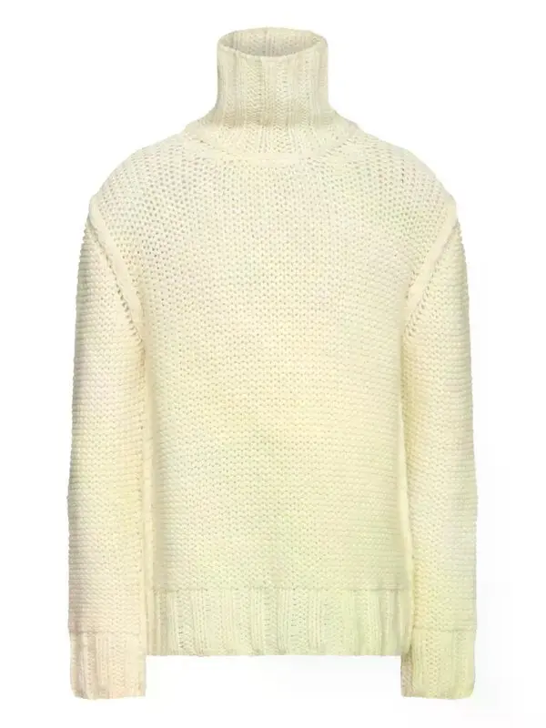 MAISON MARGIELA Cream Chunky Knit Turtleneck Sweater