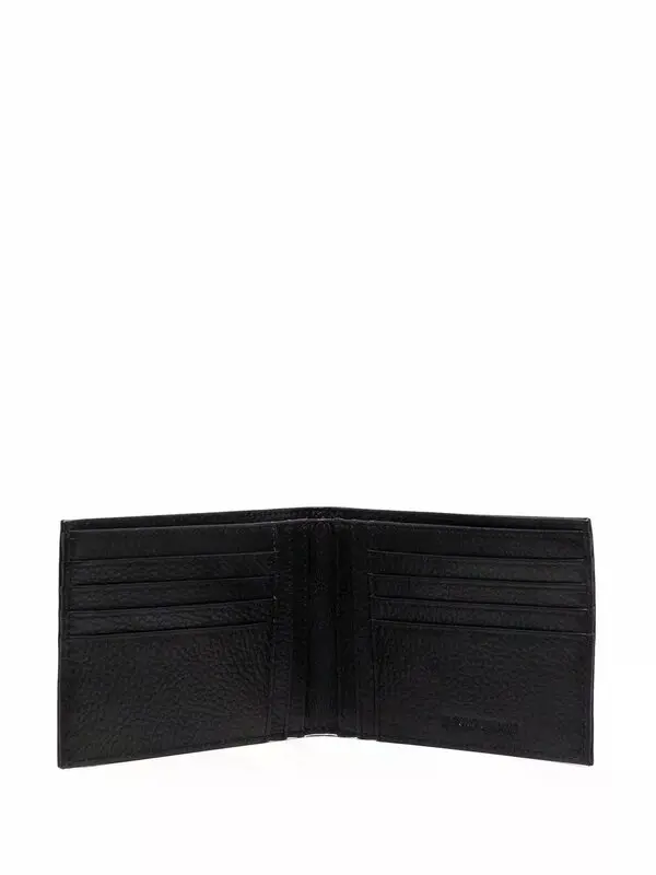 Emporio Armani Pebbled Bi-fold Wallet