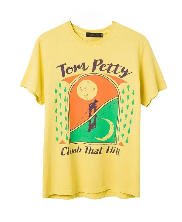 Junk Food Clothing Tom Petty Climb That Hill Vintage Tee - Dusty Citron
