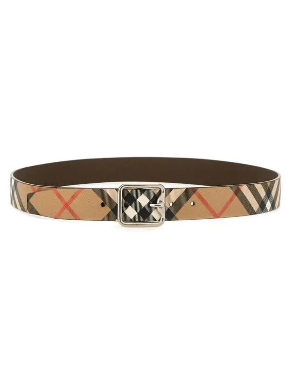 Burberry Reversible Check Belt - Multicolour
