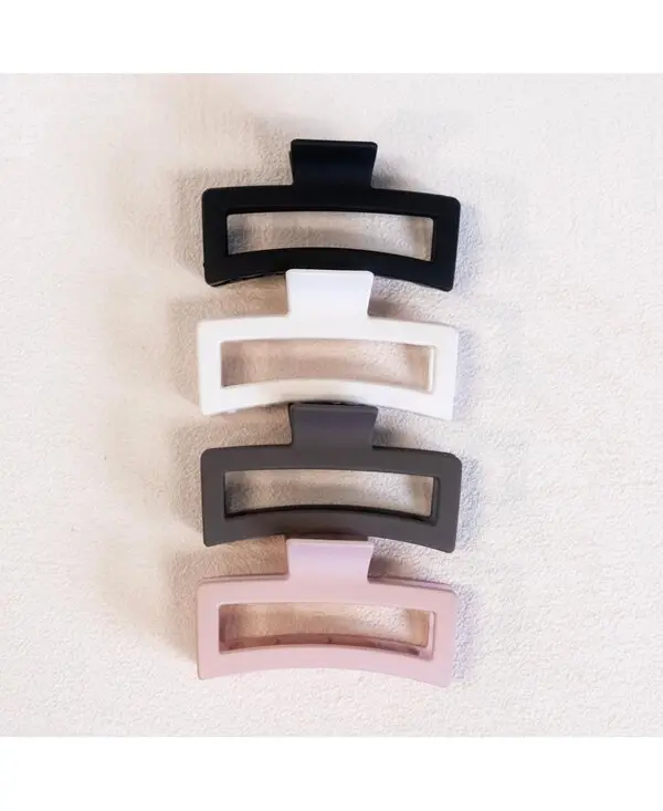 HEADBANDS OF HOPE Extra Large Rectangular Claw Clip - Brown