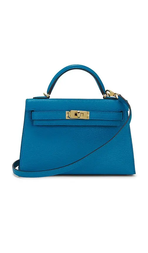 FWRD RENEW Hermes Chevre Kelly 20 Handbag - Blue