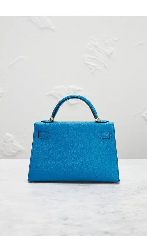 FWRD RENEW Hermes Chevre Kelly 20 Handbag - Blue